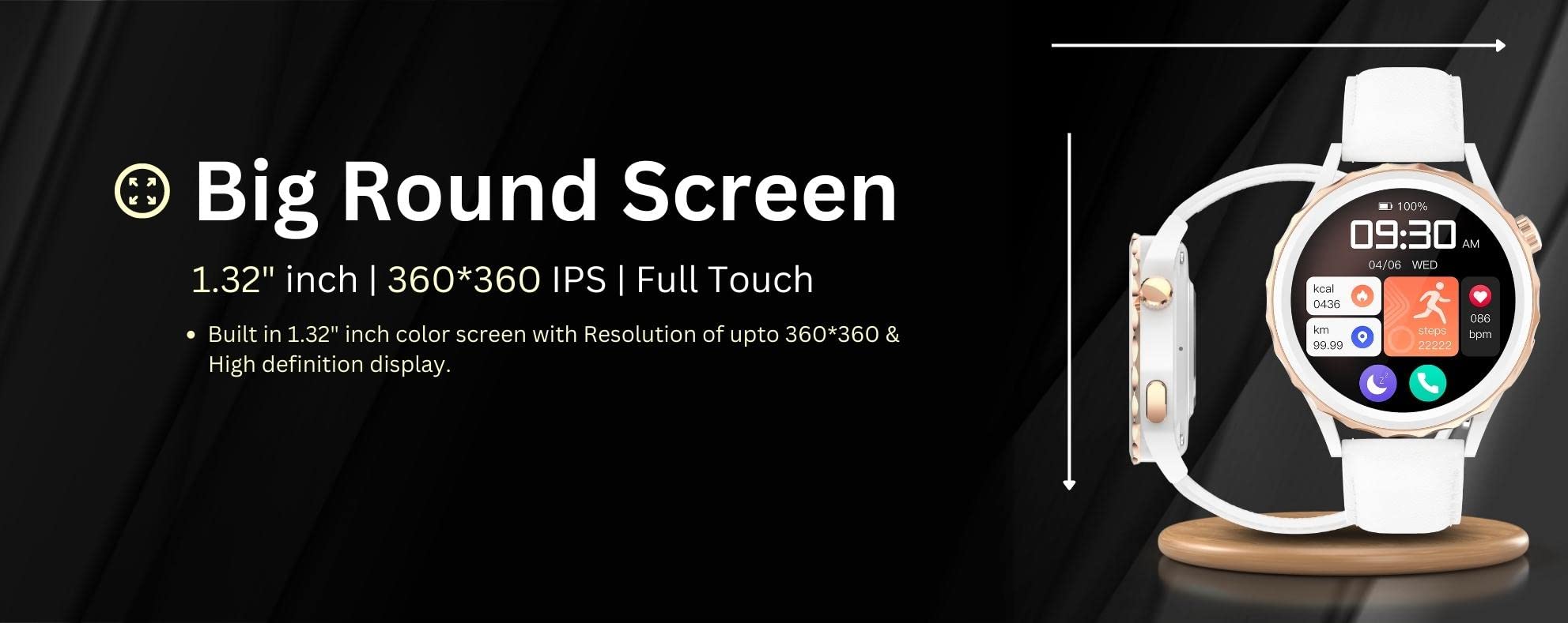 G-Tab GT5 Pro Smartwatch for Men Women with 1.32" Full Touch IPS Displ– Playgame.ae